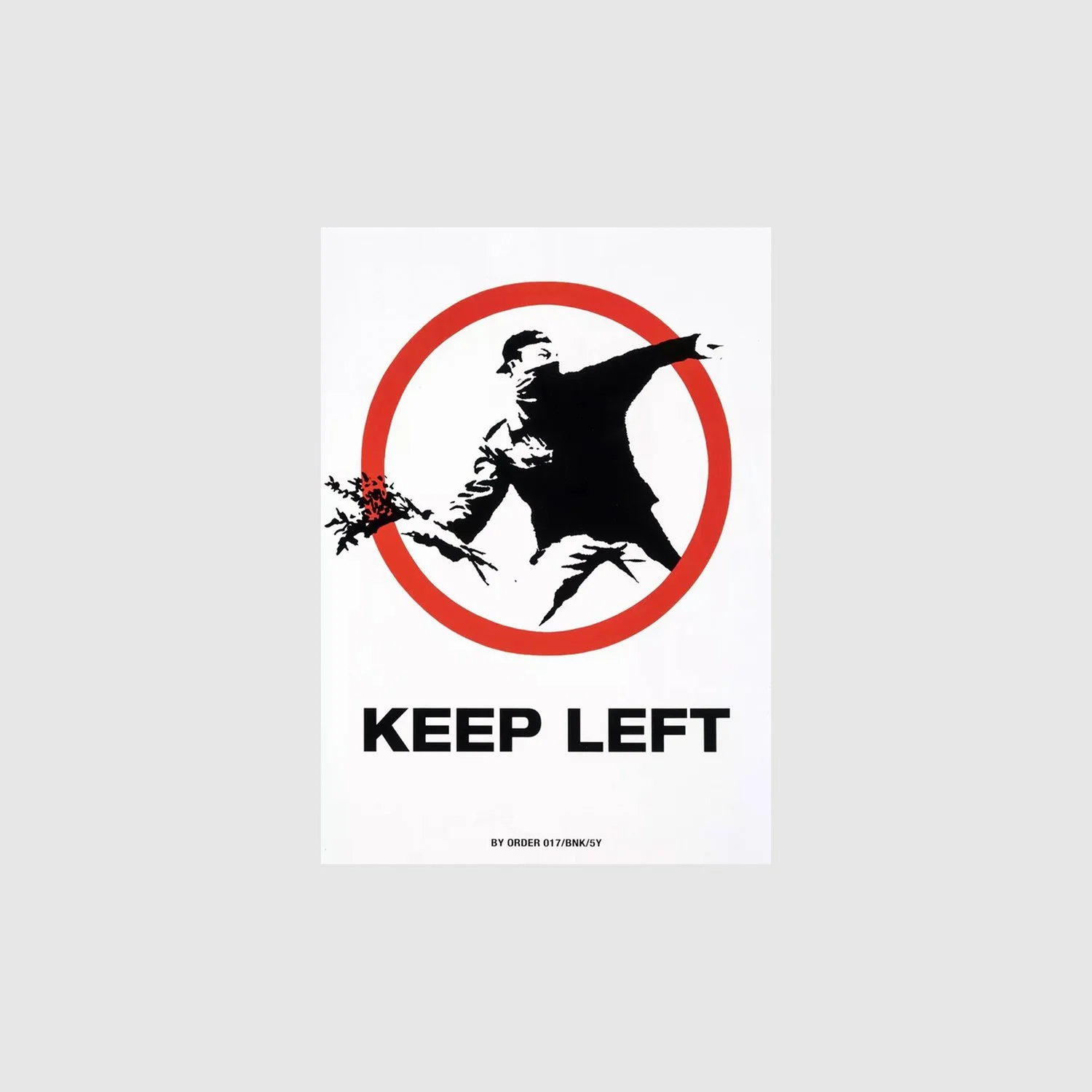 Sticker Museum — Banksy - Keep Left