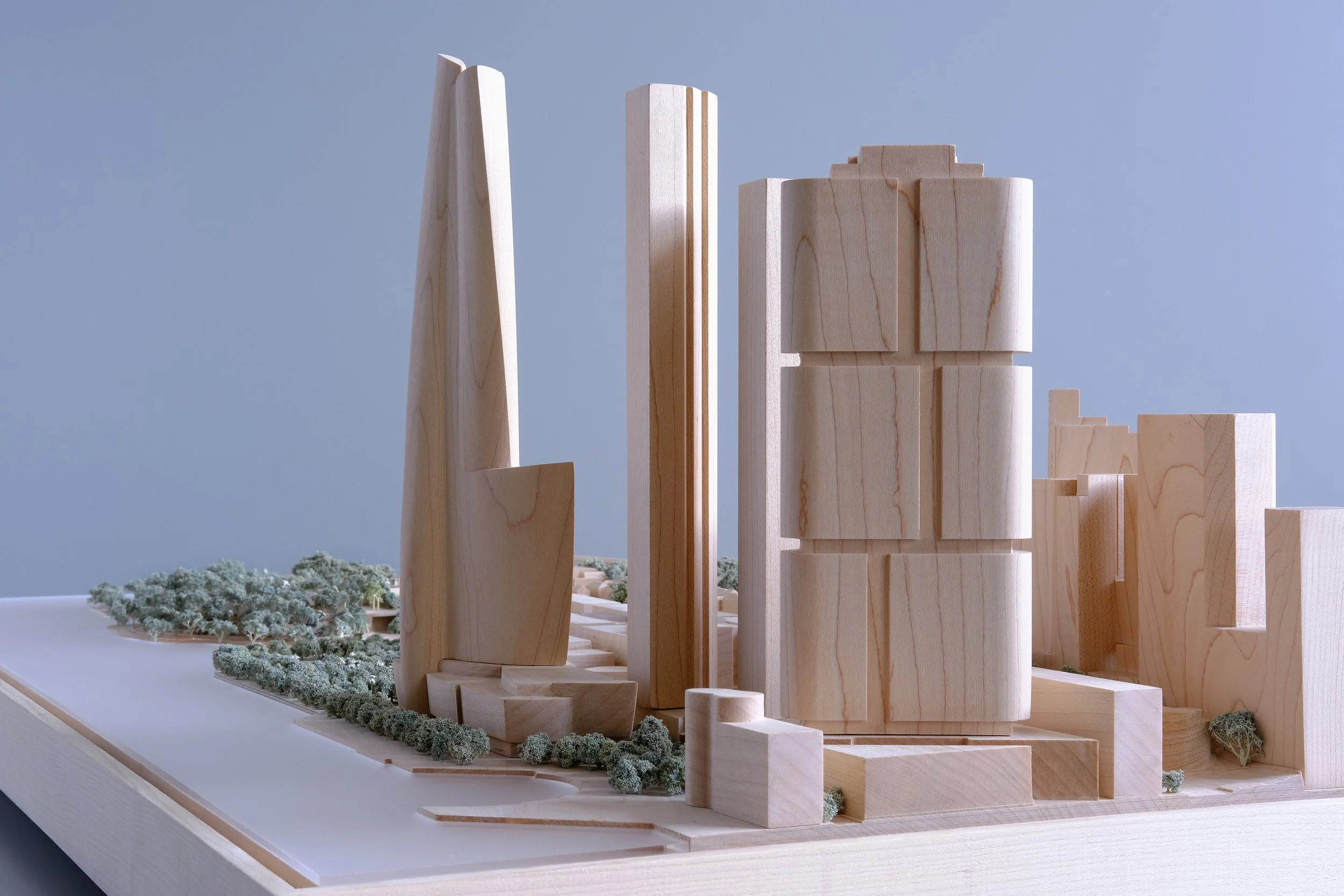 Solid Timber Architectural model for Barangaroo Central — kinkfab