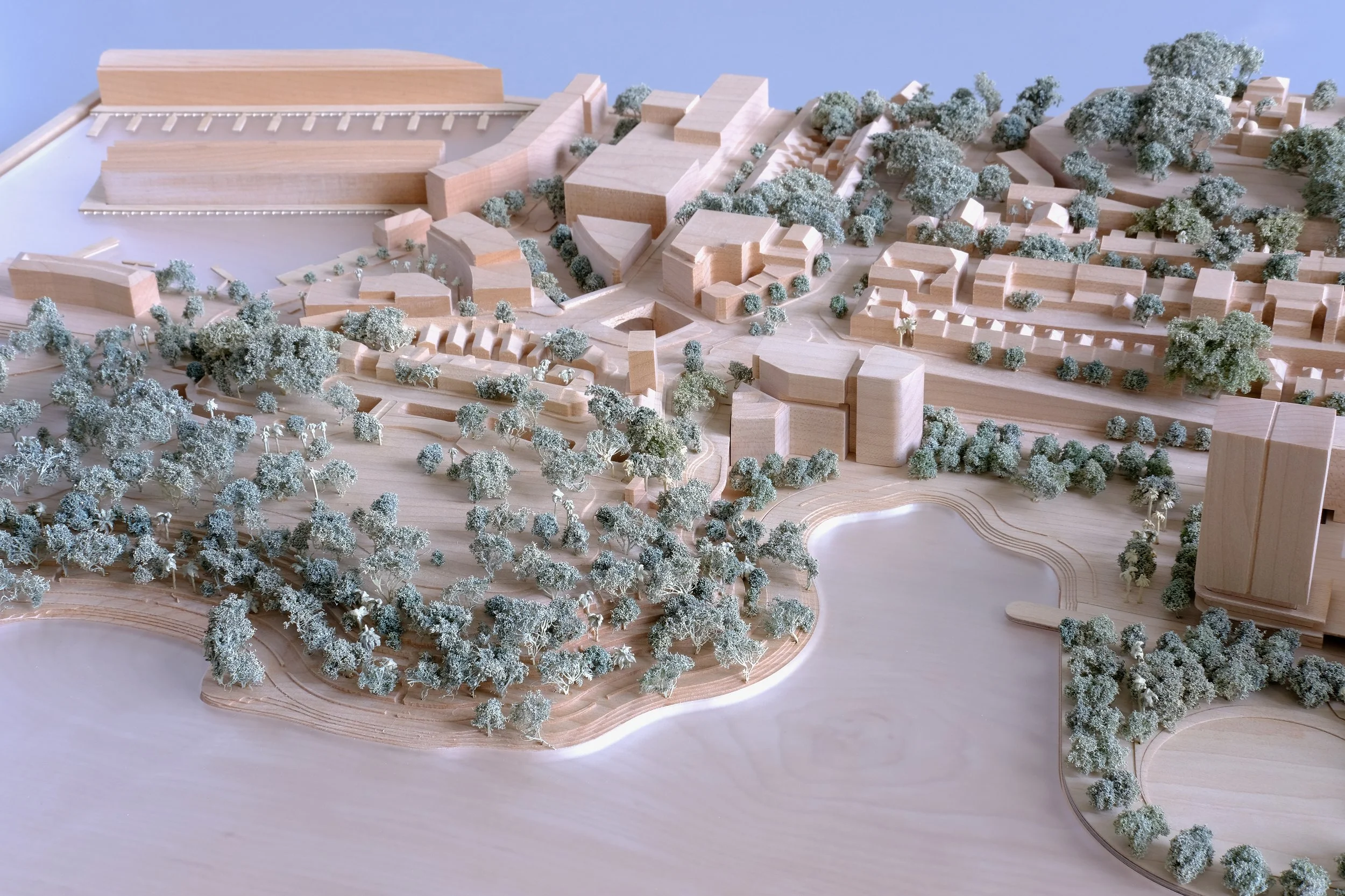 Solid Timber Architectural model for Barangaroo Central — kinkfab