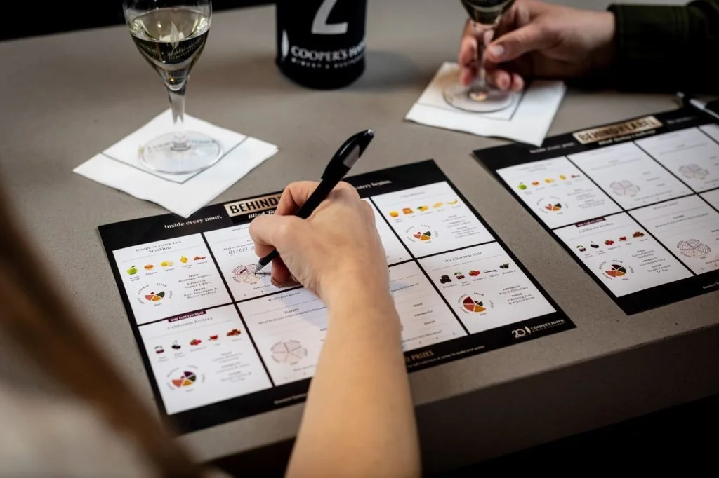 Behind the Label - Blind Tasting Challenge at Cooper's Hawk Winery ...