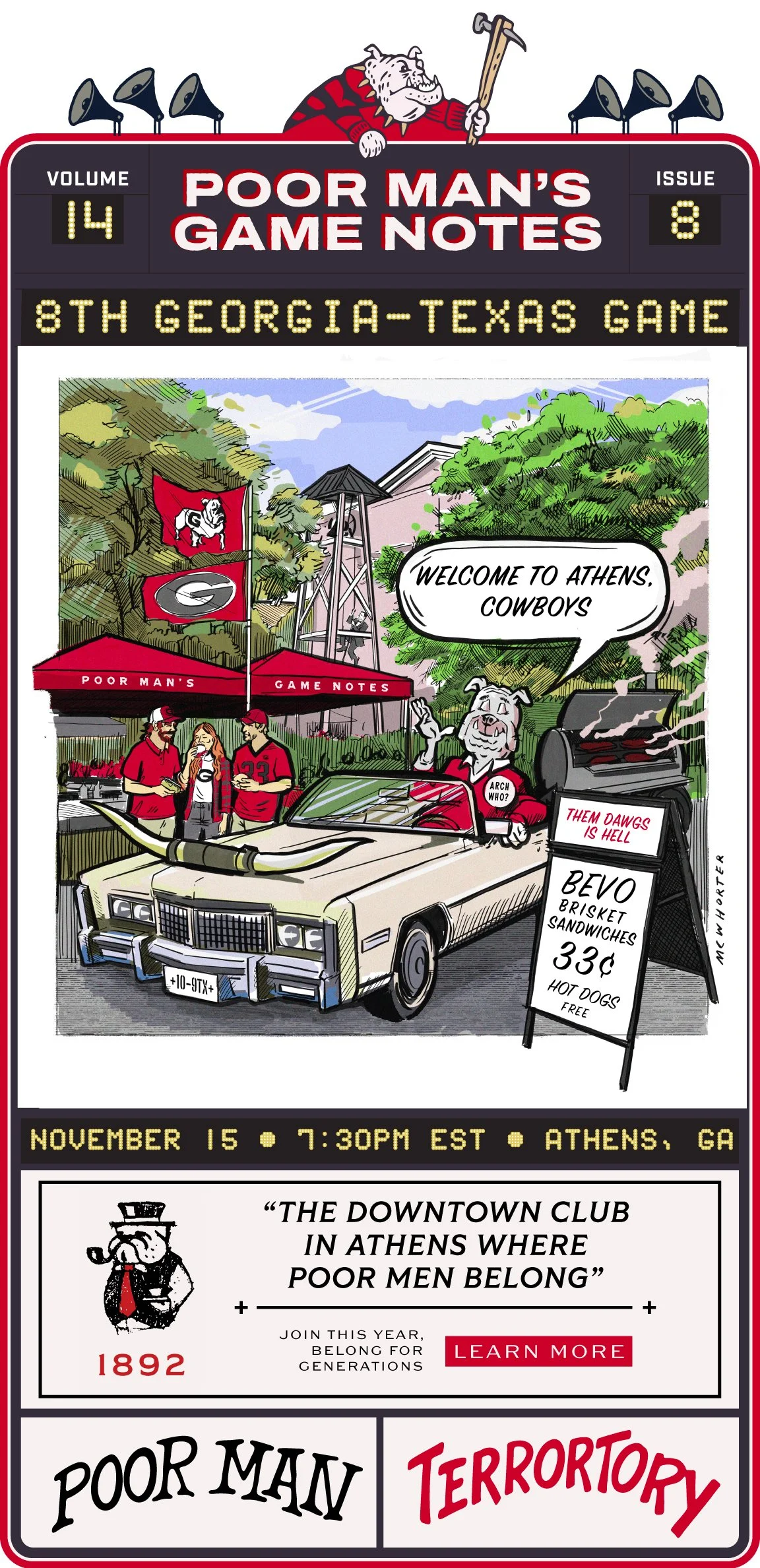 No. 195 - Poor Man’s Game Notes IX: UGA vs. Texas, 11/15/25 — The ...