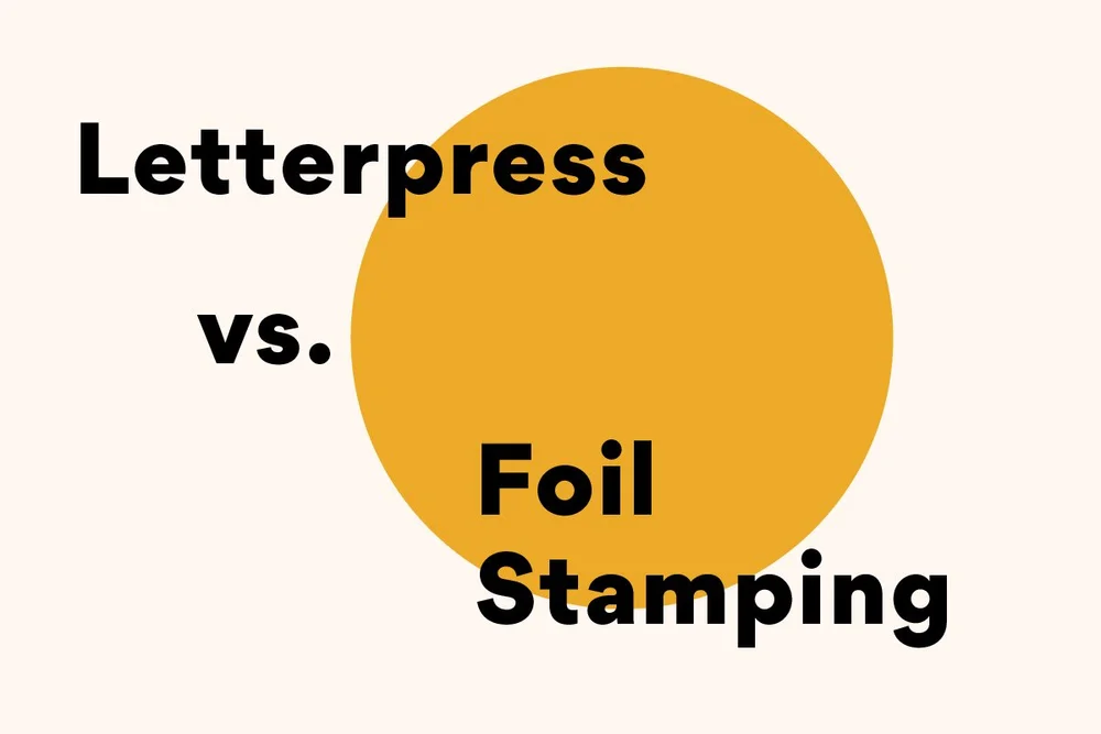 Letterpress vs Foil — M.C. Pressure