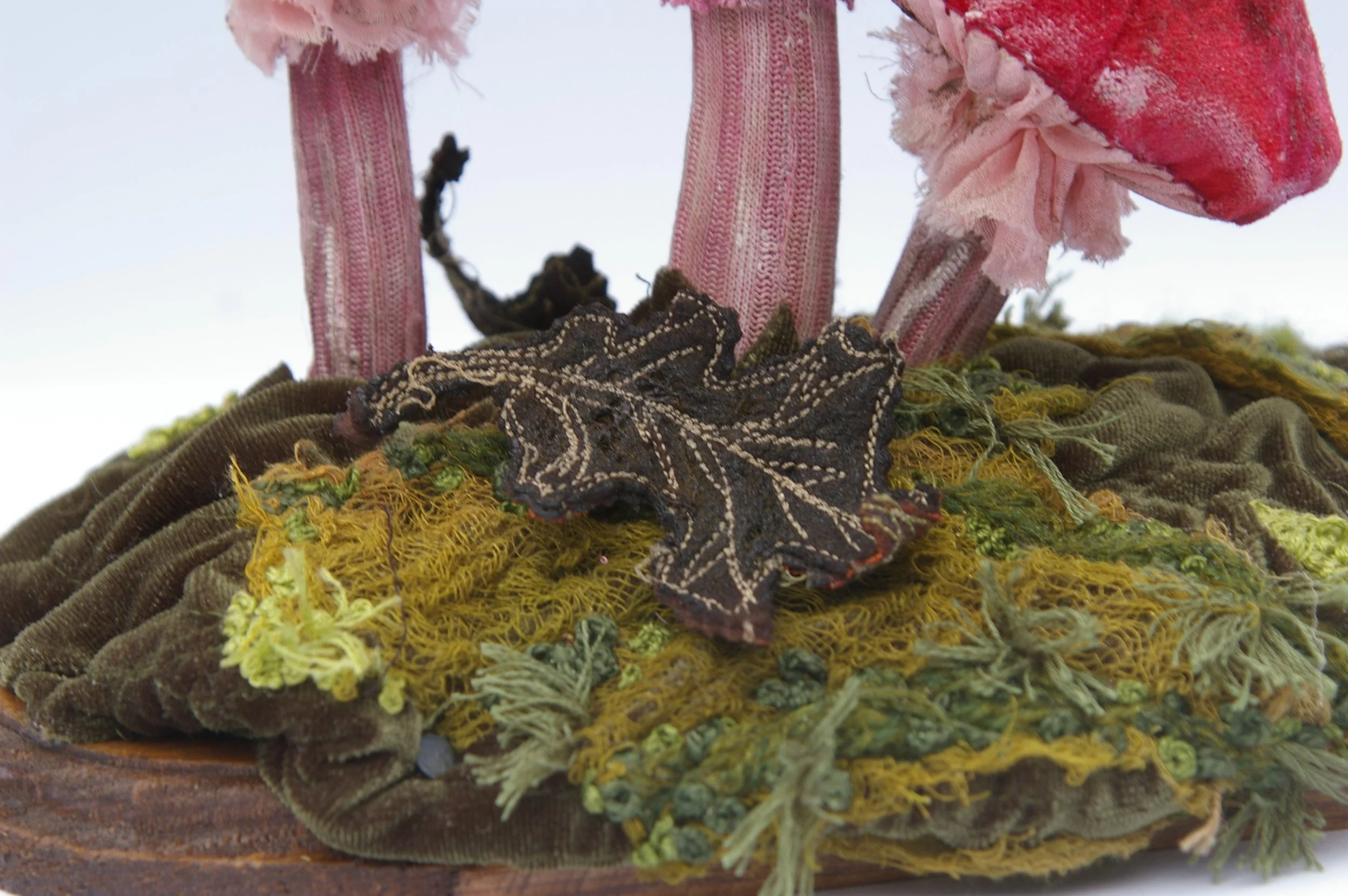 Fiber inky cap mushroom terrarium — Kim Tepe Fiber Artist