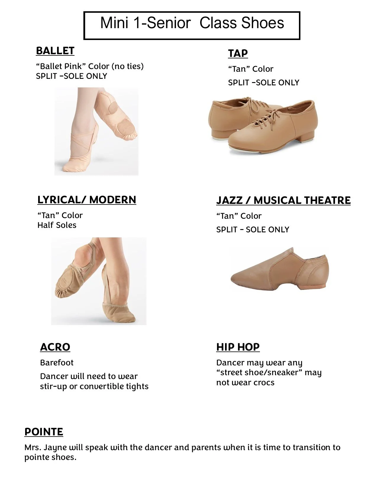 Dress Code + Class Shoes — Welcome to Our Happy Place