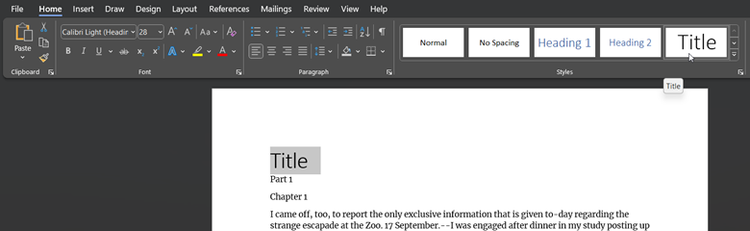 How to Create an Easy Outline with Word's Style Feature — DuSablon Editing