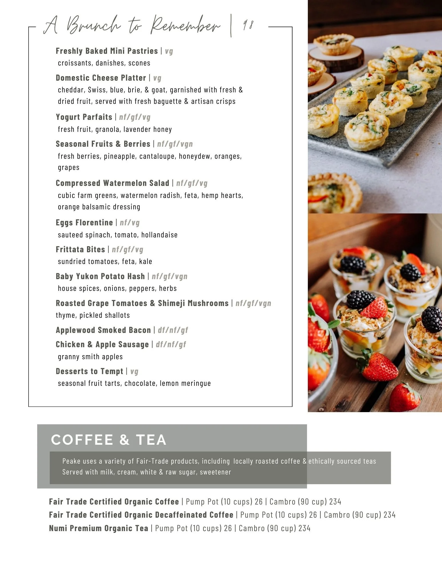 Brunch — Brock House Events