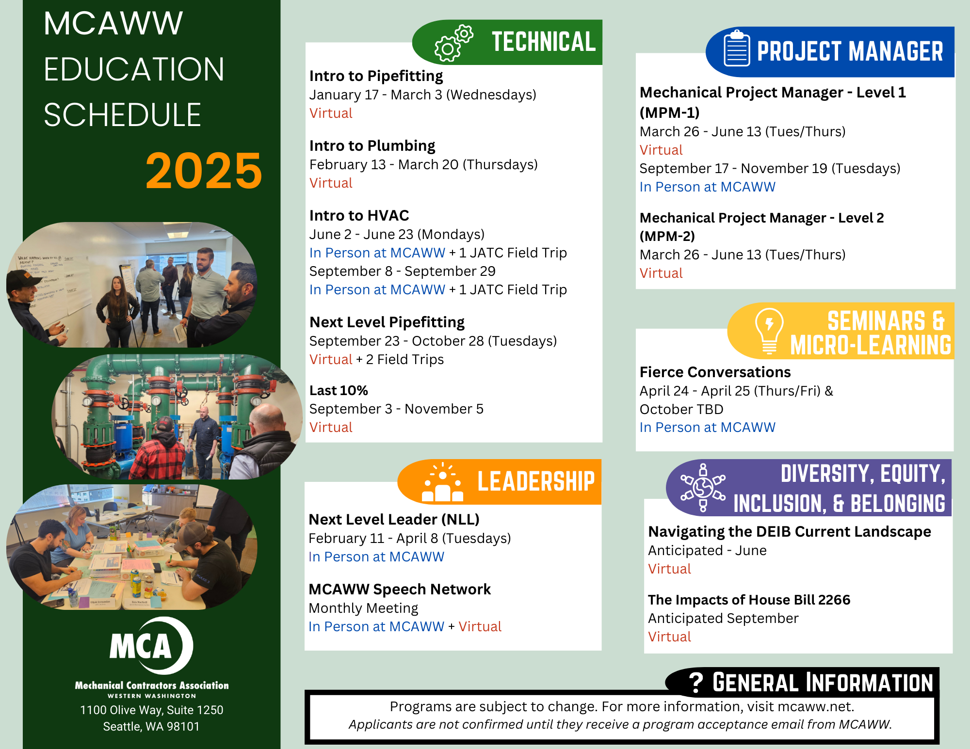 Education — MCA of Western Washington