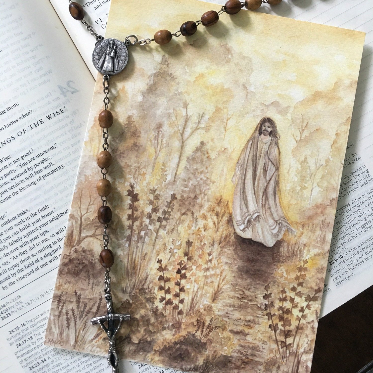 Fine Art Print of Catholic Artist's Original Saint Clare of Assisi ...