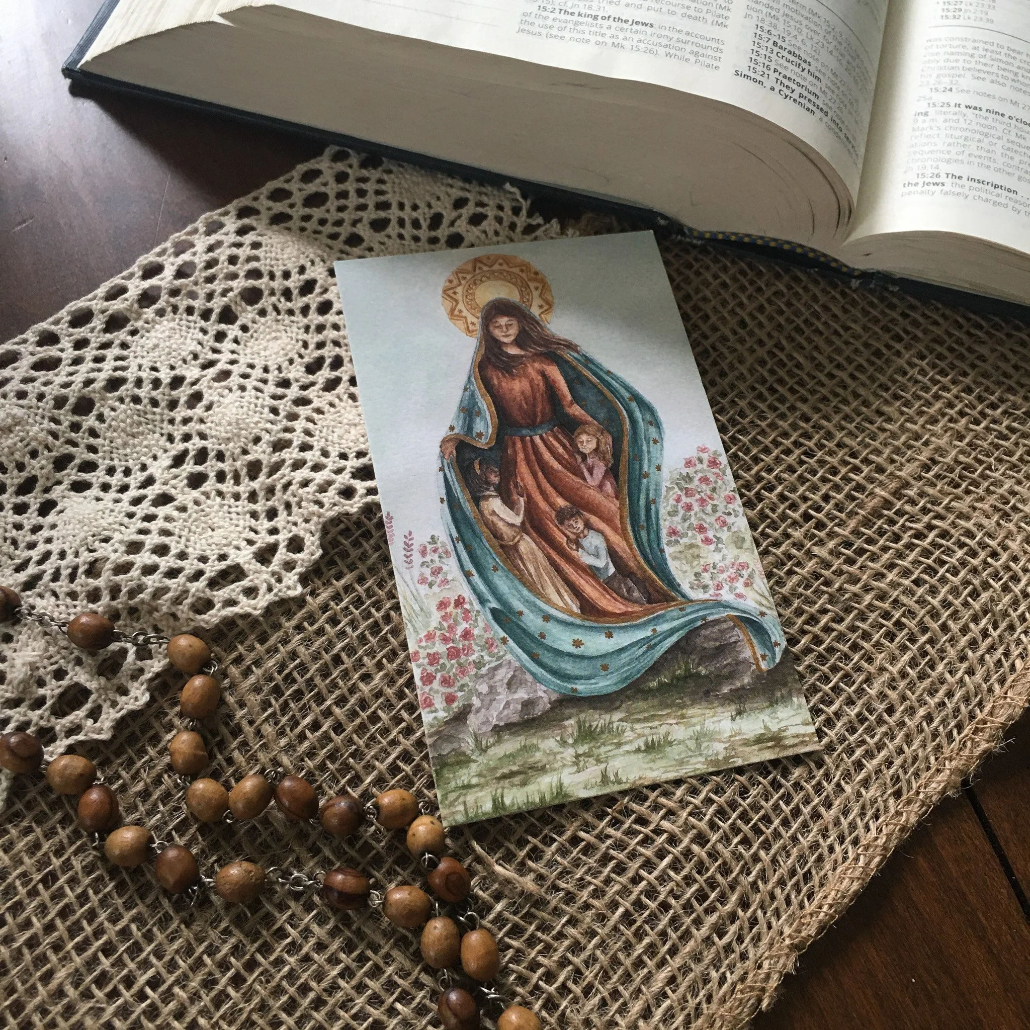 Prayer Cards — Original Catholic Art | This Little Fiat | Catholic ...