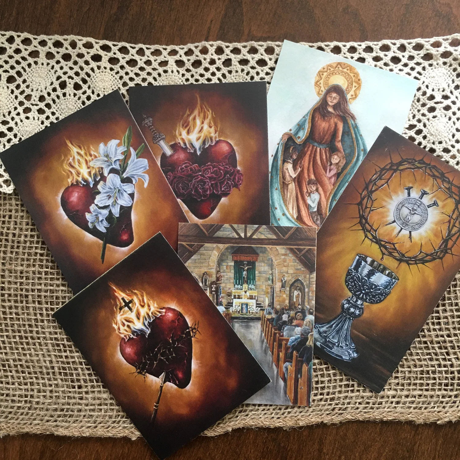 Prayer Cards — Original Catholic Art | This Little Fiat | Catholic ...