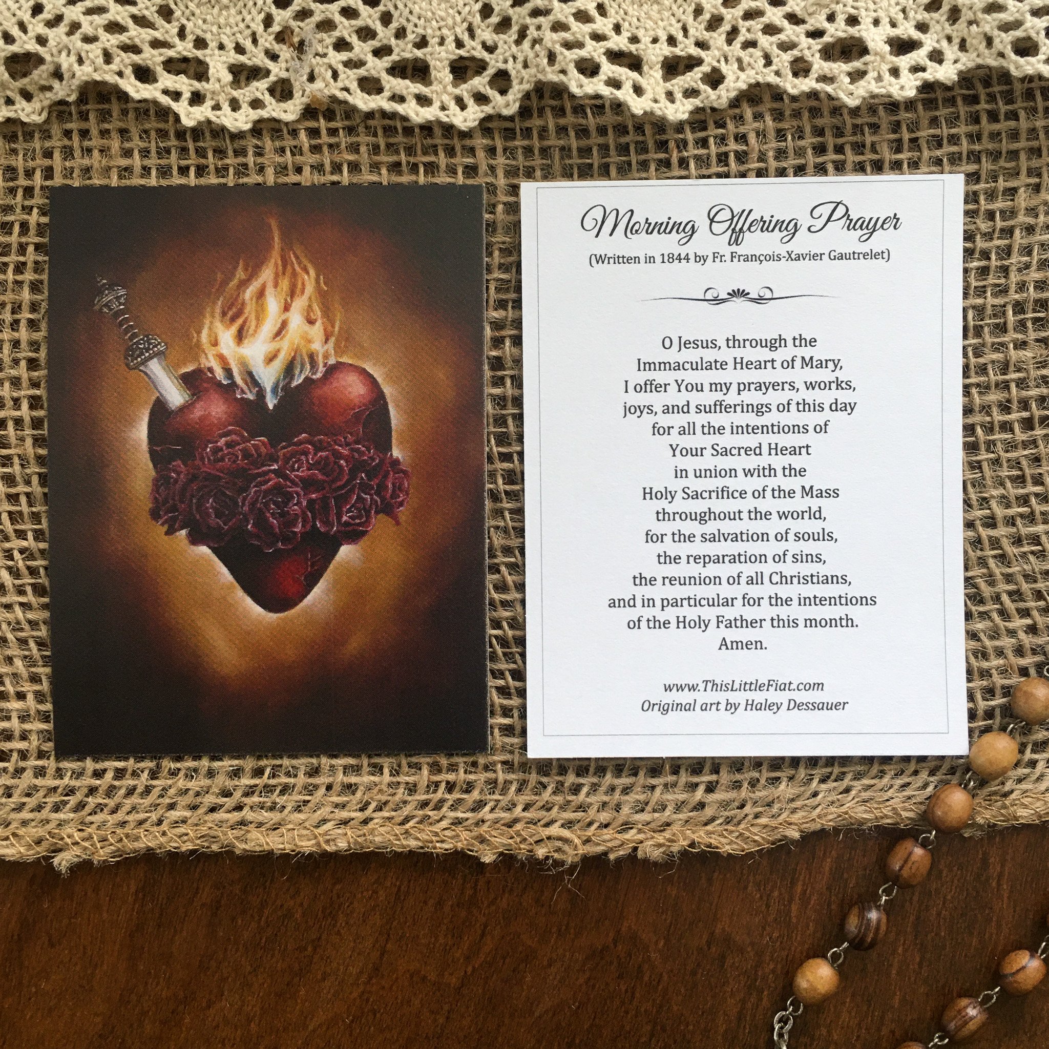 Prayer Cards — Original Catholic Art | This Little Fiat | Catholic ...