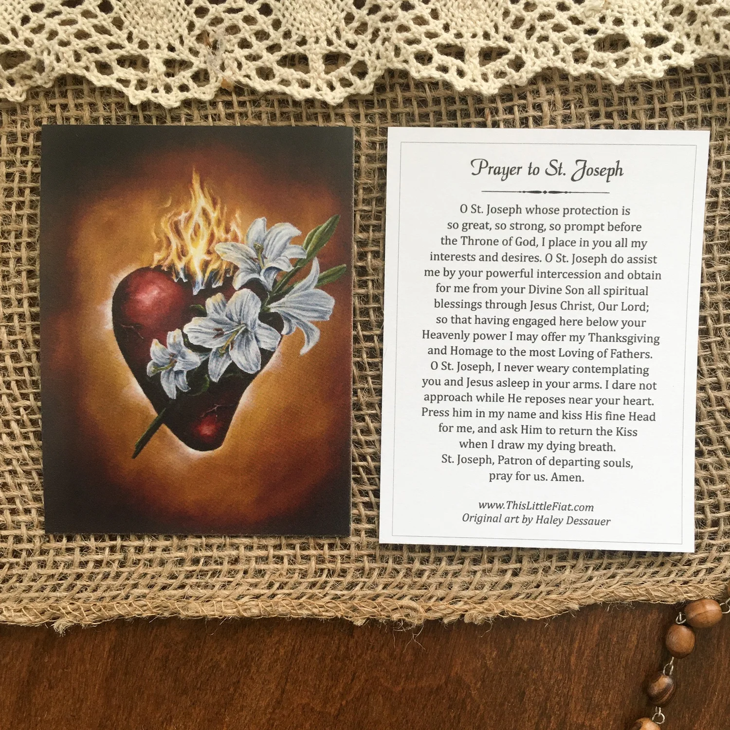 Prayer Cards — Original Catholic Art | This Little Fiat | Catholic ...