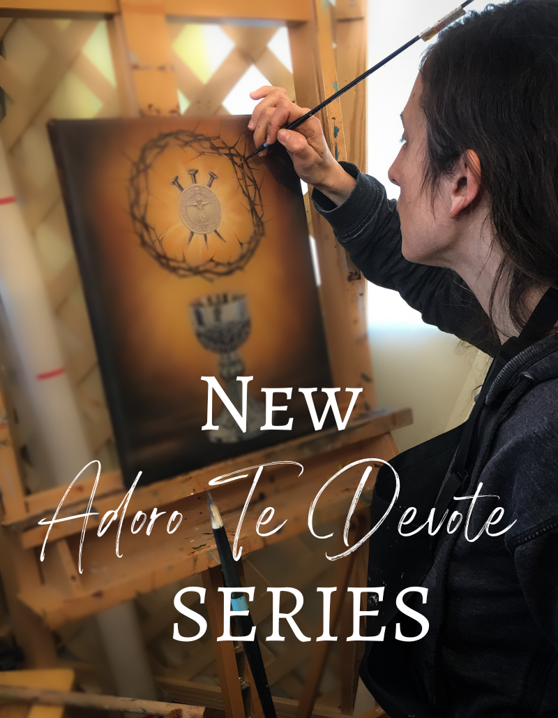 Adoro Te Devote Series | This Little Fiat | Catholic Sacred Art by ...