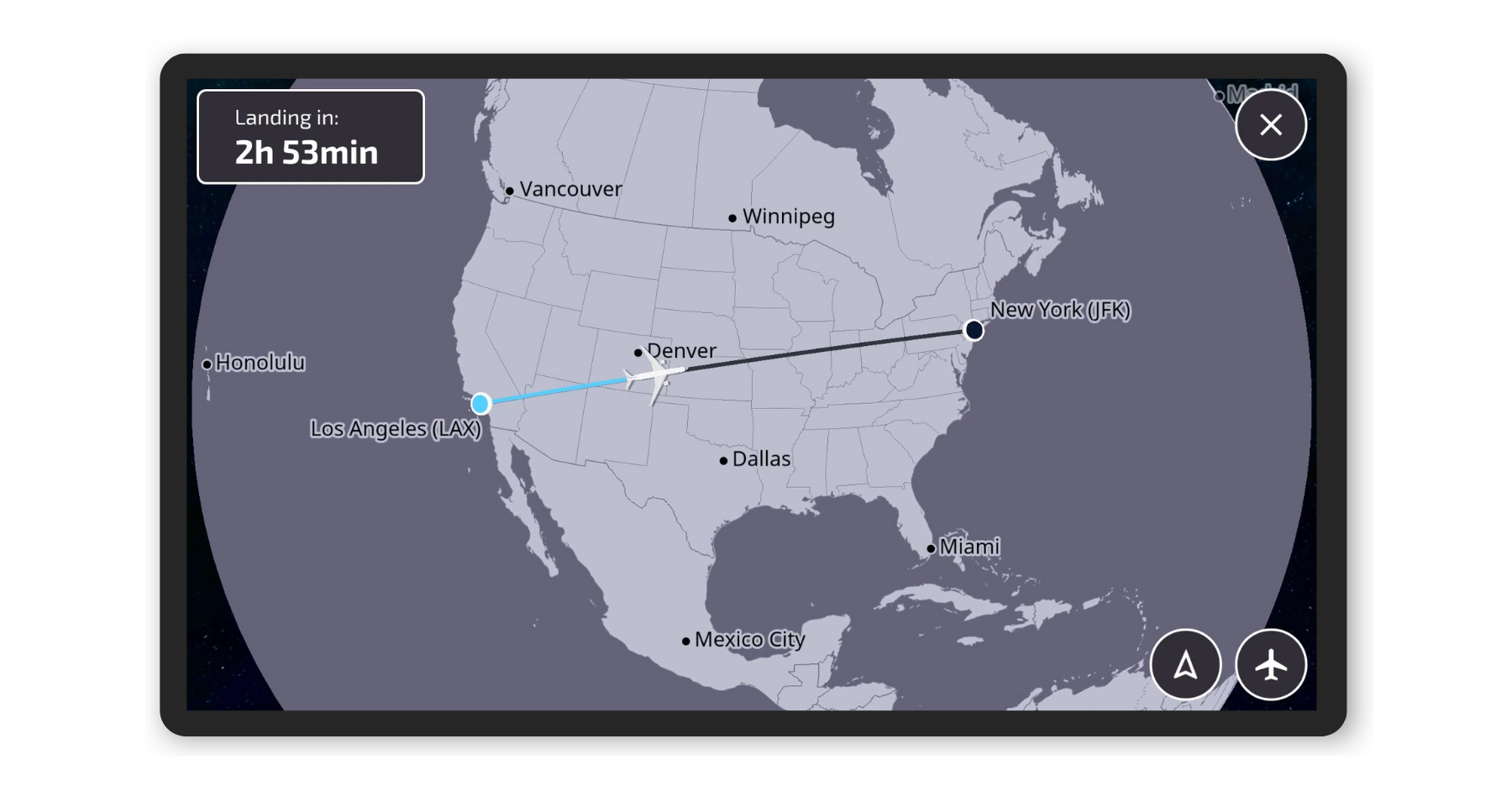 Now Arriving: Accessibility Comes To The FlightPath3D Inflight Map ...