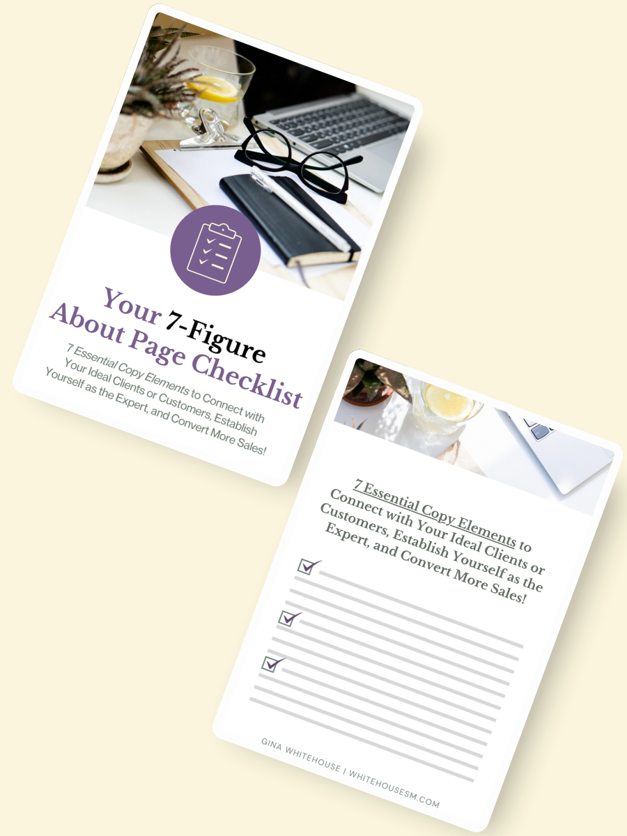 7-Figure About Page Checklist | Copywriting for Female Entrepreneurs ...