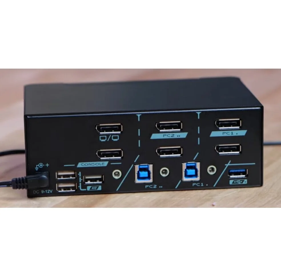 1.4 Display Port KVM Switch - Dual Monitor - Two Computer — Level1Techs Store