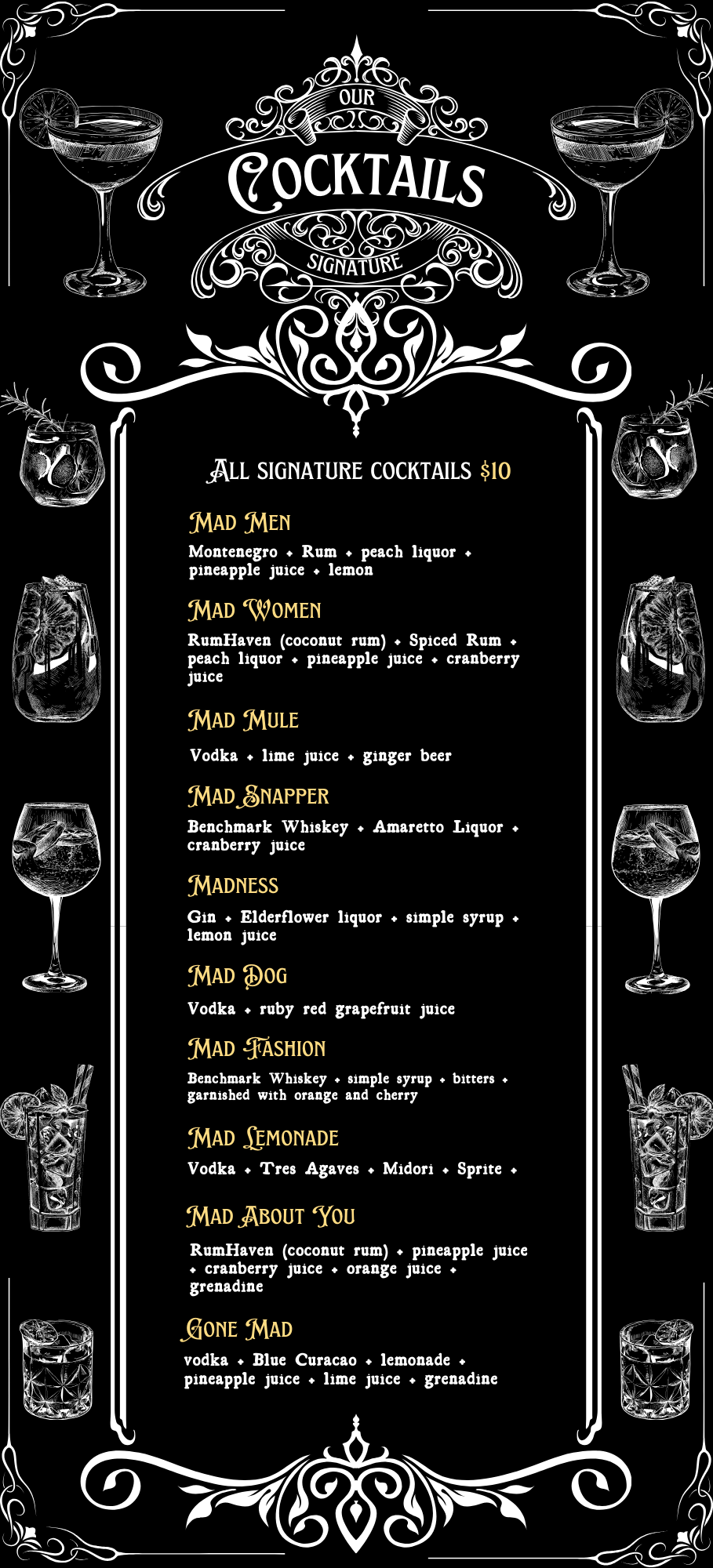 Cocktails — The Mad Tap