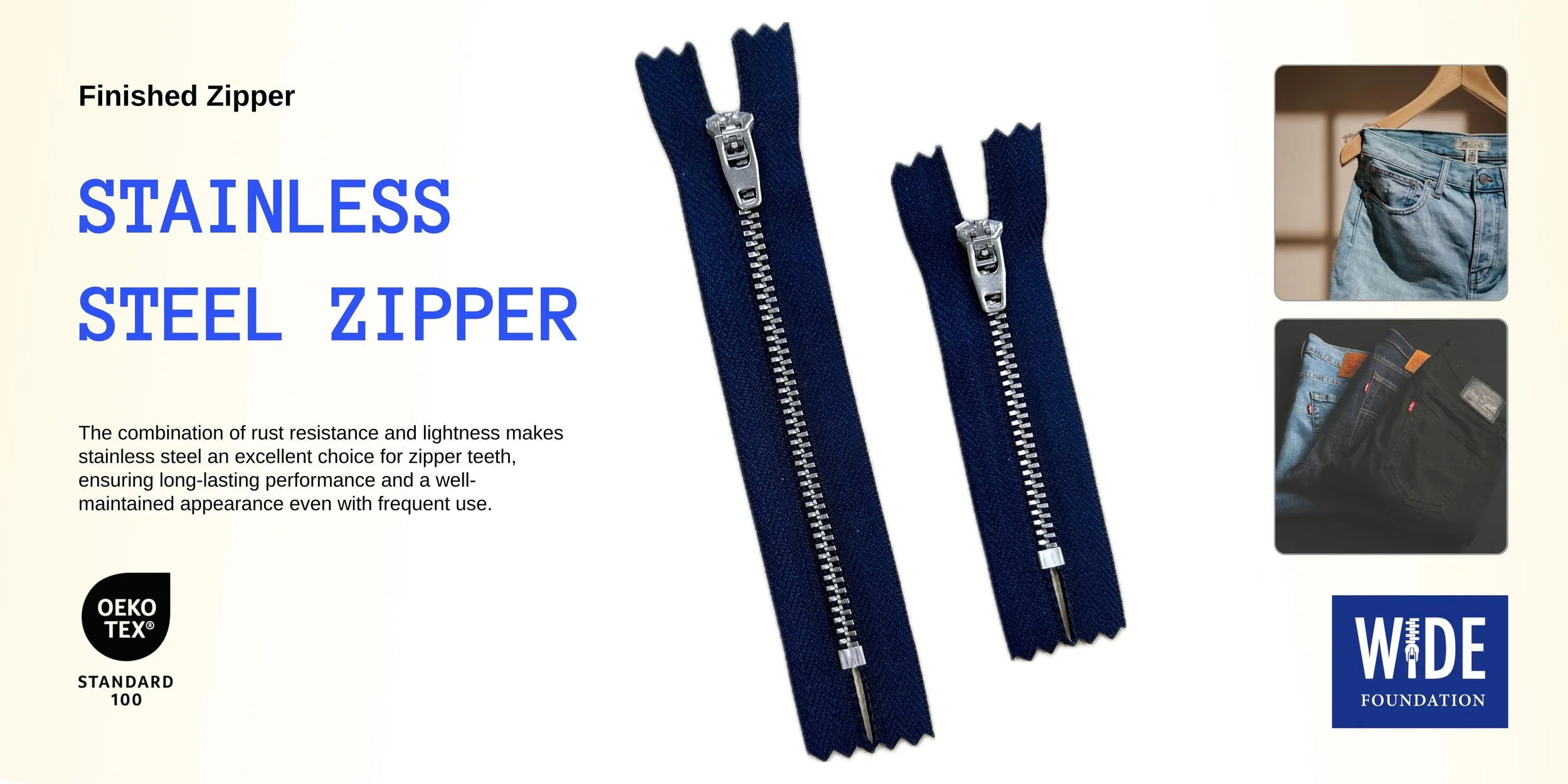 Zipper by Wide Foundation | Since 1992 | Specialised Zipper Manufacturer