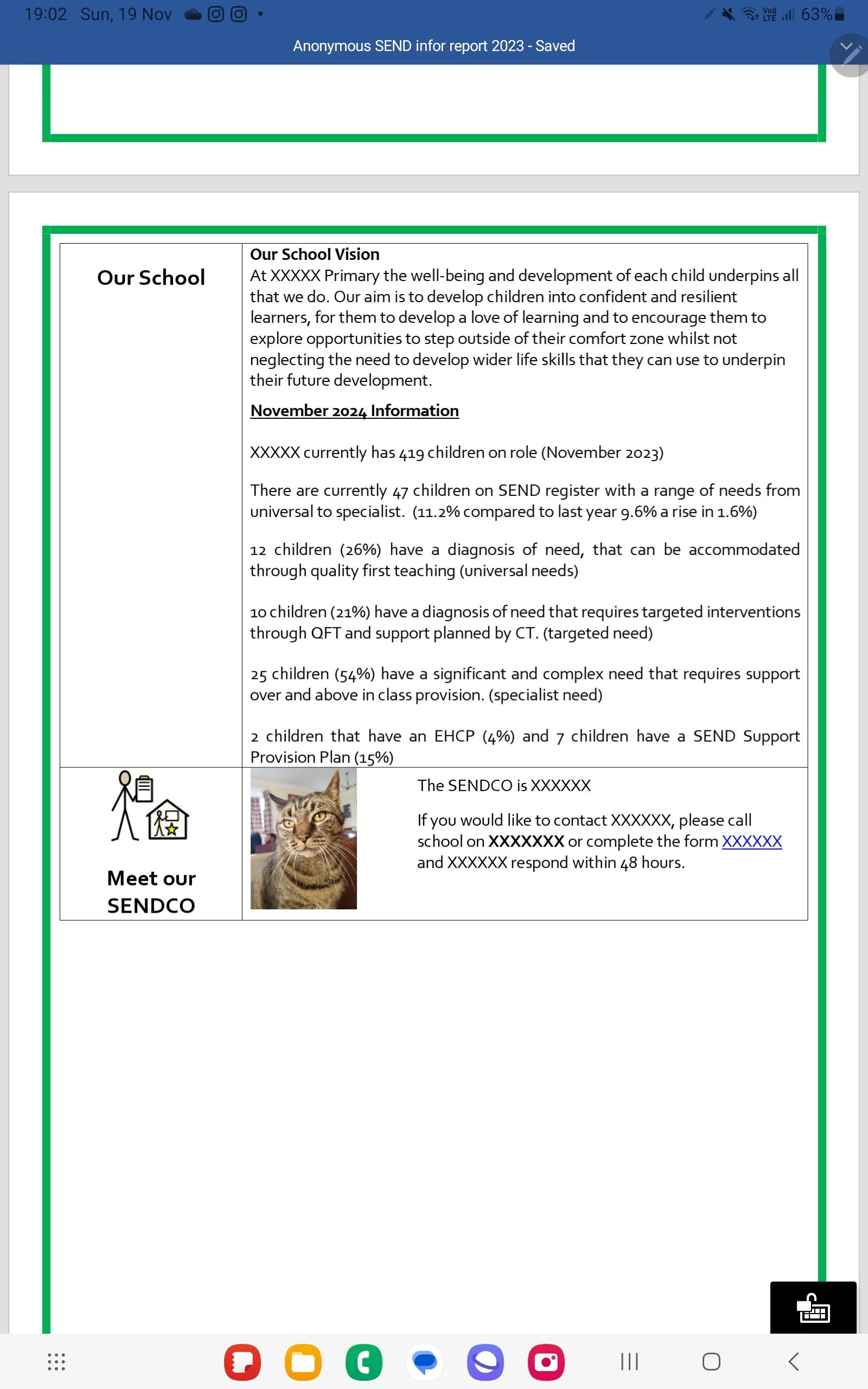 SEND information report — The little SEN resource shop