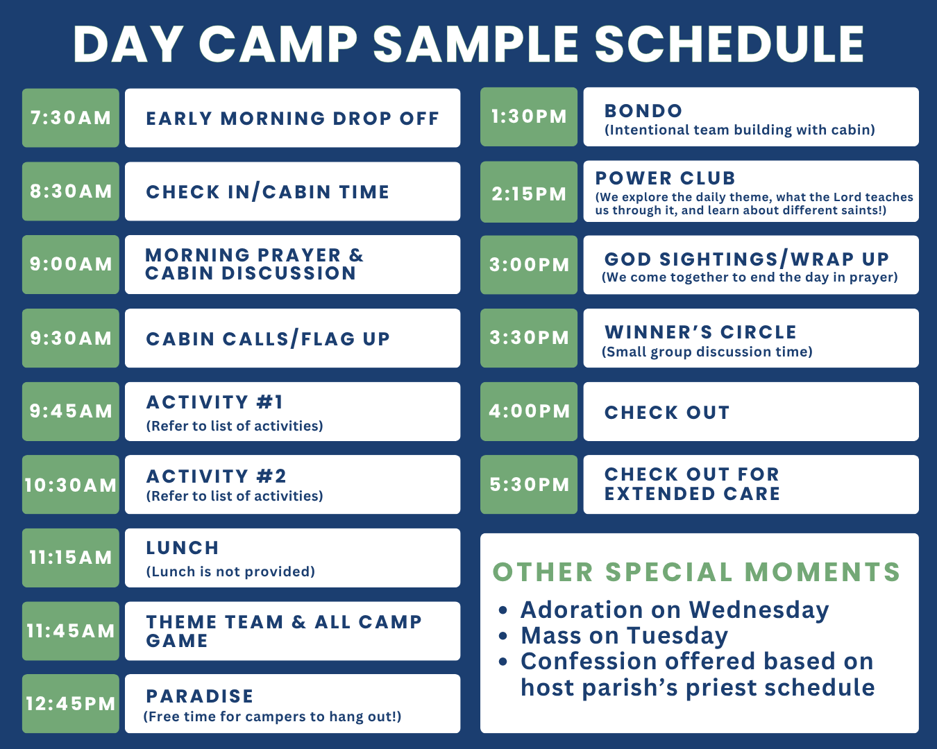 The Pines Day Camp — The Pines Catholic Camp