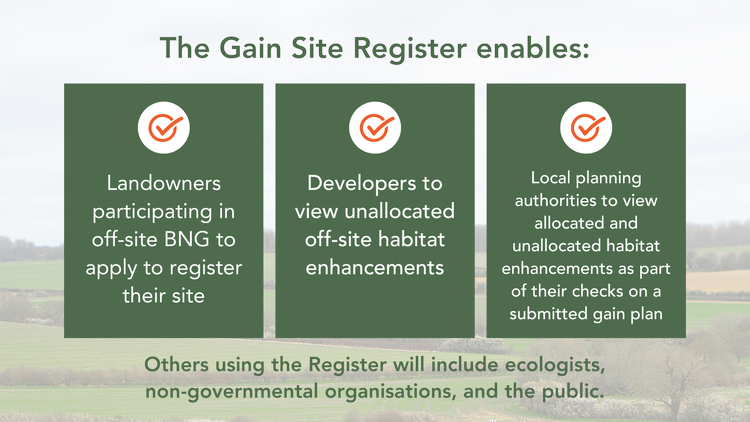 The Biodiversity Gain Site Register
