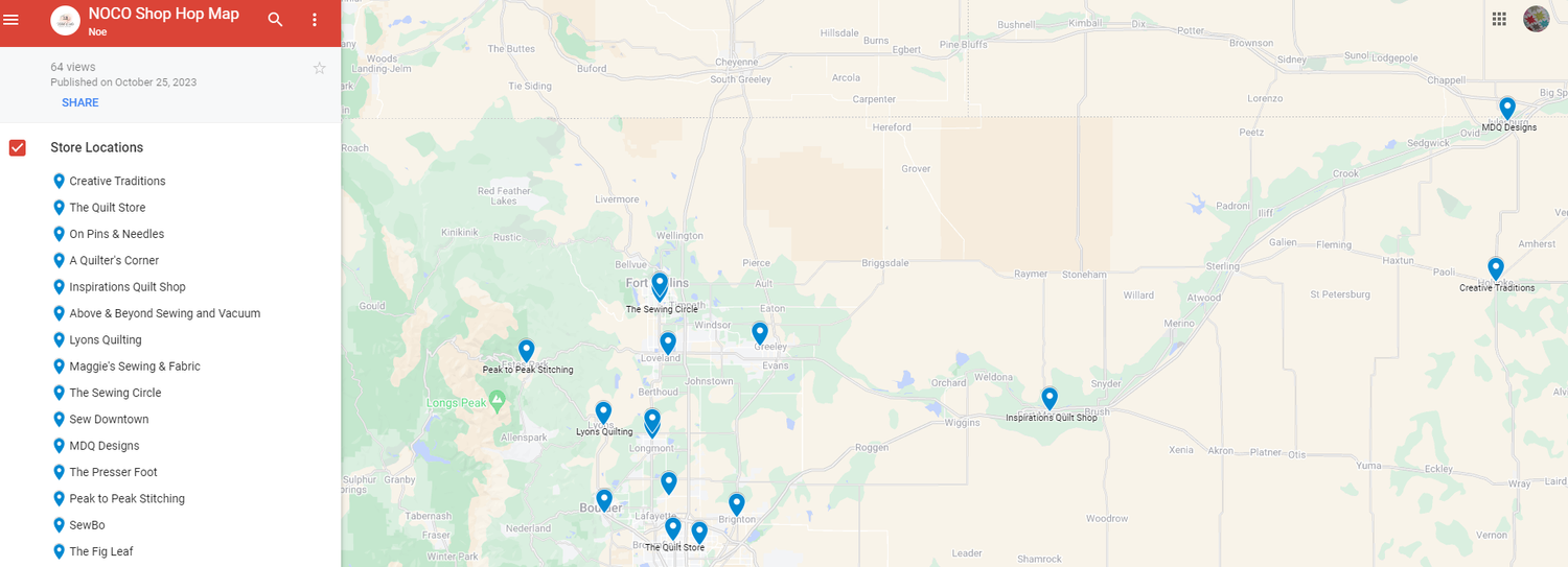 Shop Hop Map — NoCo Shop Hop