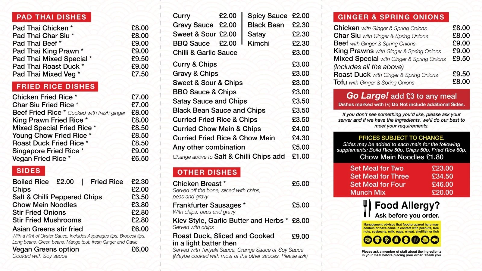 Menu — Wokify Gosforth