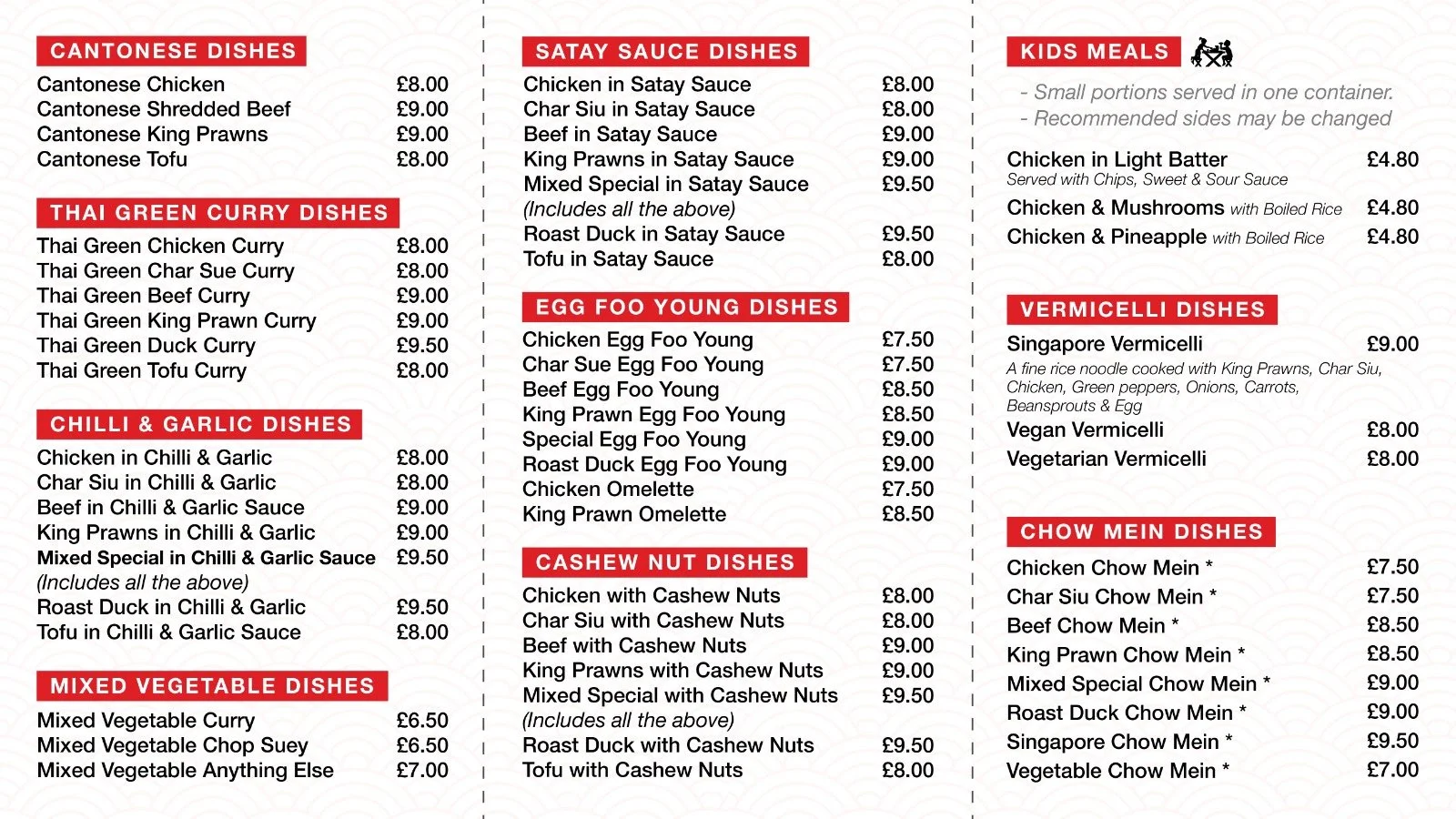 Menu — Wokify Gosforth