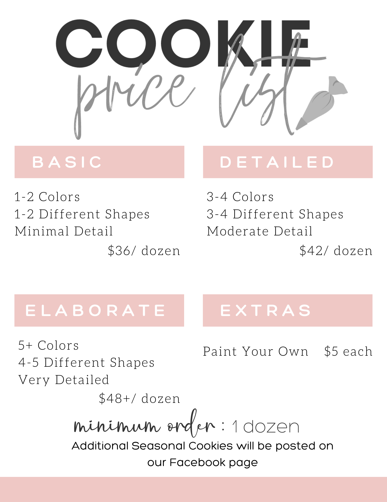 Pricing — Mama Bear Cookie Co.