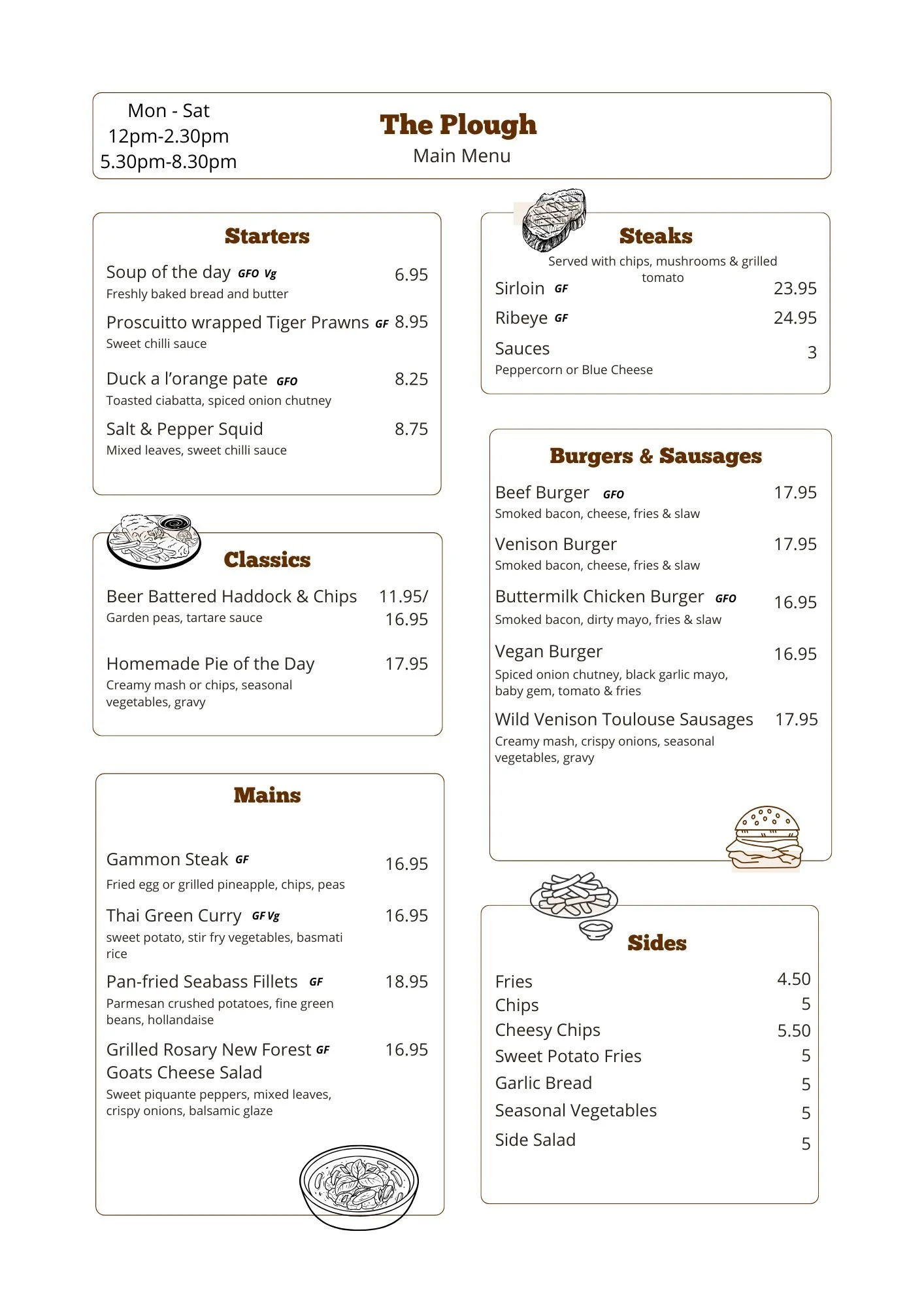 Menu — The Plough Inn