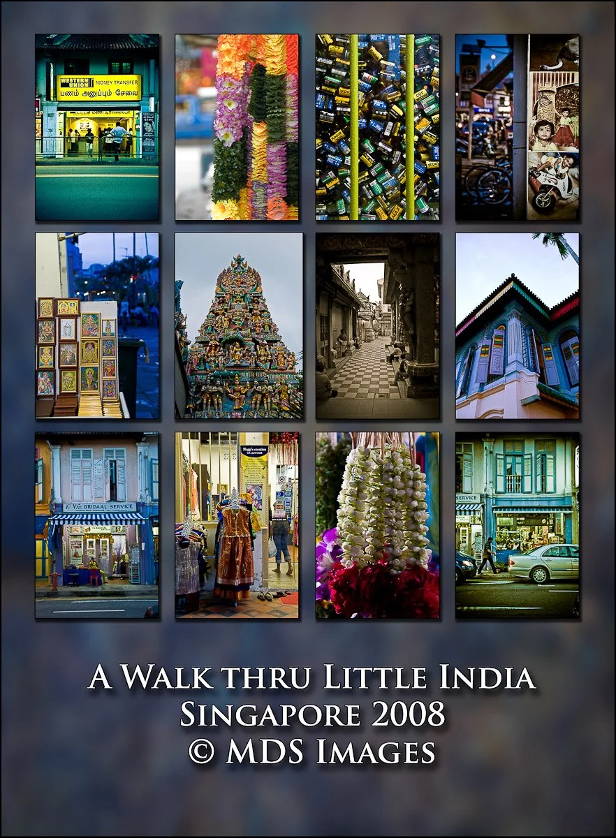 Little India in Singapore - Vertical Collage — MDSimages