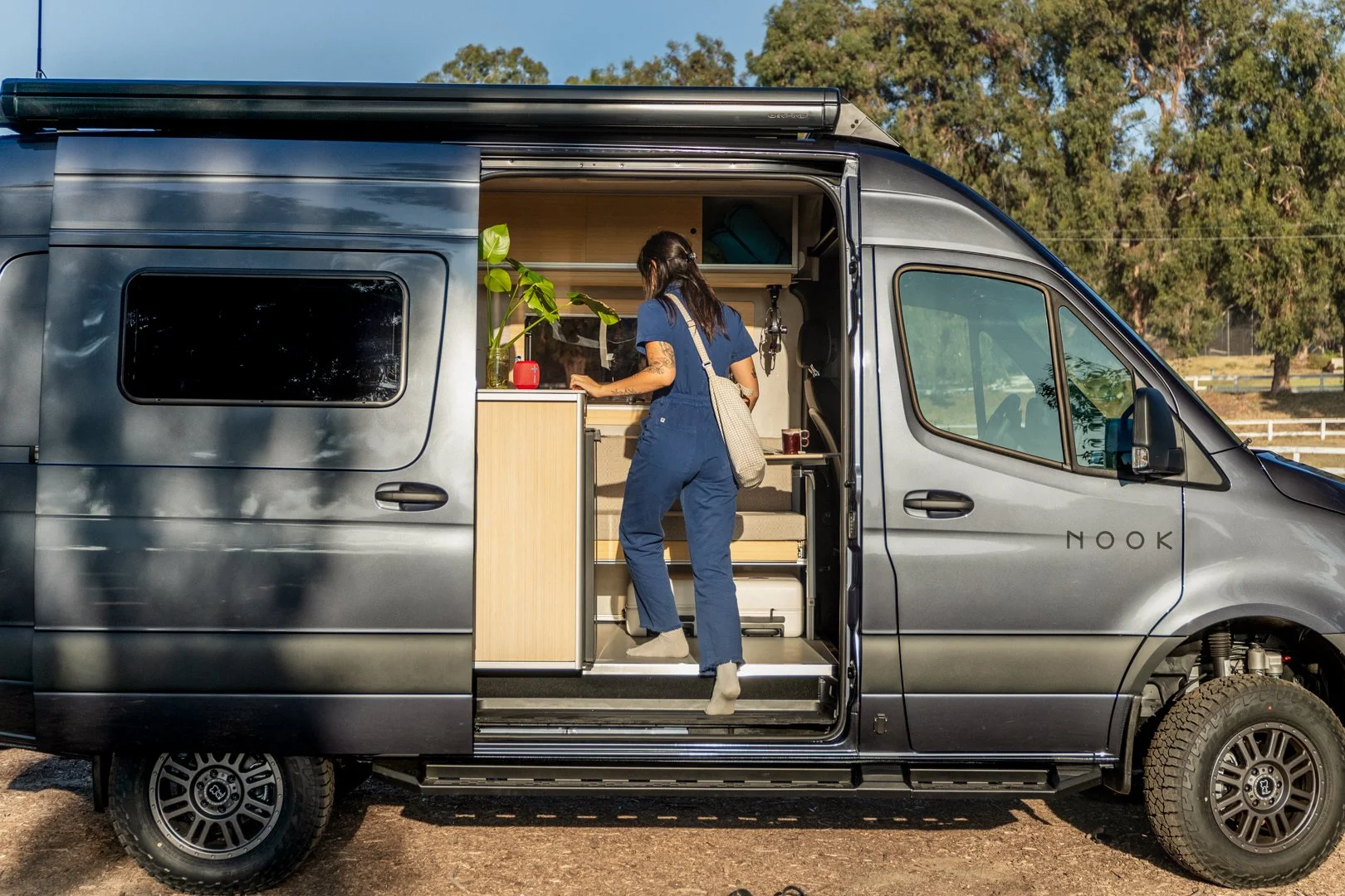 The Nook | Sprinter Camper Van with Shower, Toilet, and Bathroom