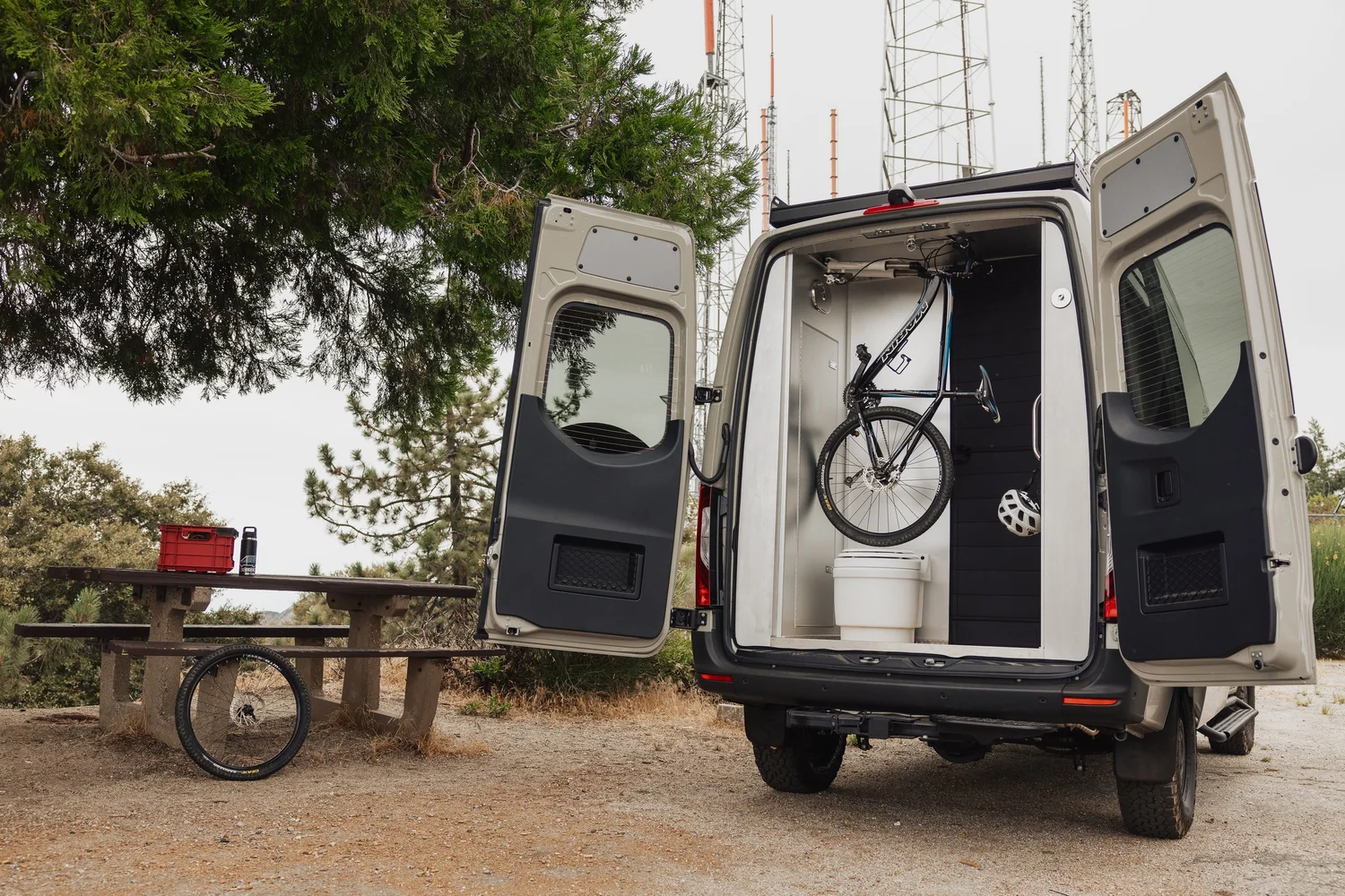 The Nook | Sprinter Camper Van with Shower, Toilet, and Bathroom