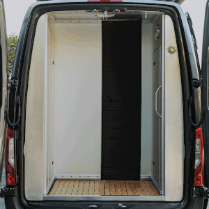The Nook | Sprinter Camper Van with Shower, Toilet, and Bathroom