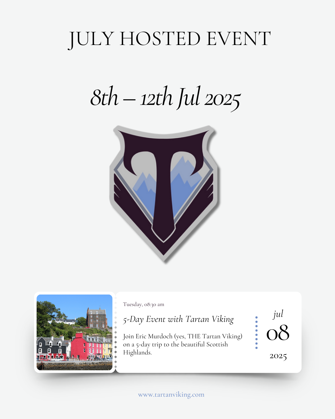 Hosted Events with Eric The Tartan Viking | Explore Scotland