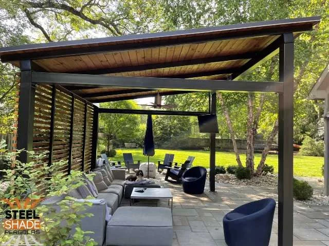 Roofed Pergolas — Steel Shade Pergolas