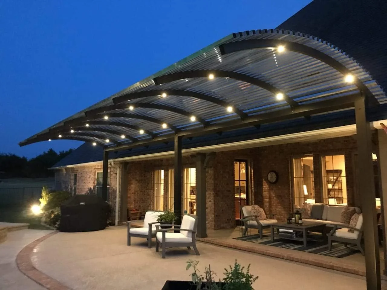 Radius Cantilever Pergolas — Steel Shade Pergolas