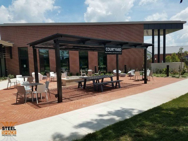 Traditional 4-Post Pergolas — Steel Shade Pergolas