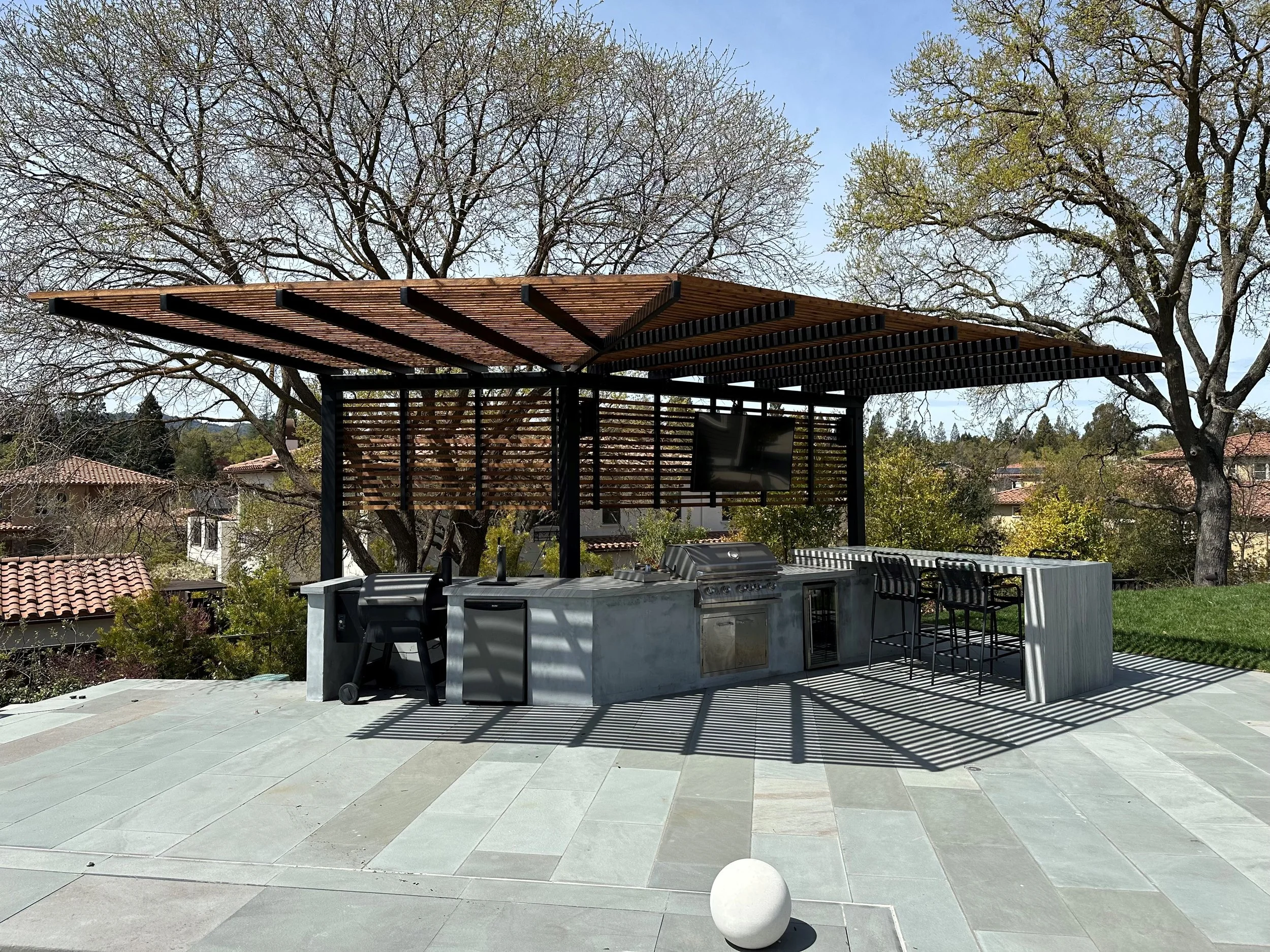 Steel Shade Pergolas
