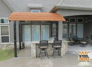 Radius Cantilever Pergolas — Steel Shade Pergolas