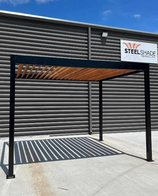 Traditional 4-Post Pergolas — Steel Shade Pergolas