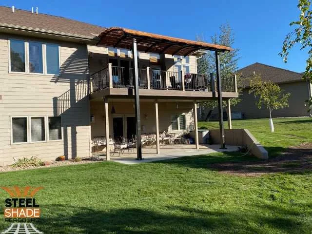 Radius Cantilever Pergolas — Steel Shade Pergolas