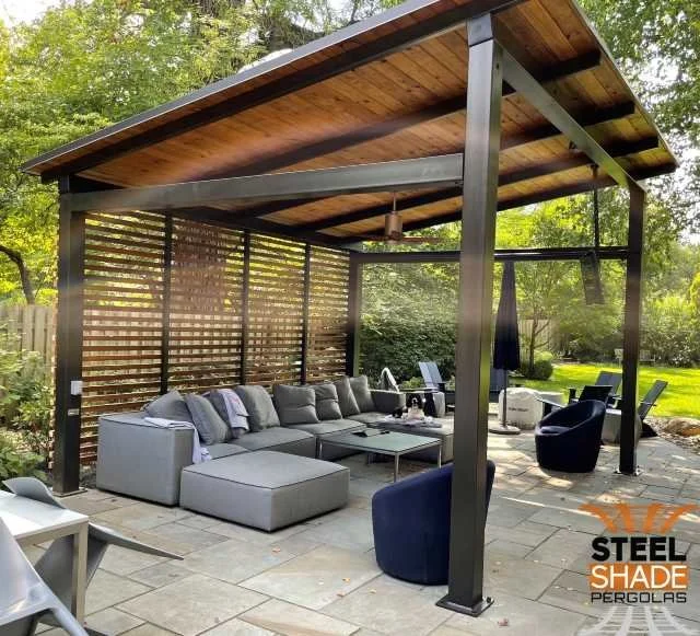 Roofed Pergolas — Steel Shade Pergolas