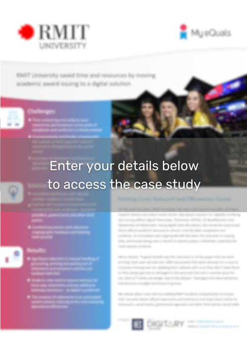 How RMIT University saved time and resources by moving academic award issuing to a digital ...
