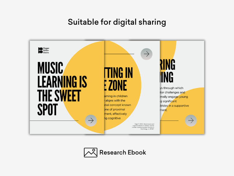 Ebook: Music Learning is the Sweet Spot — Bigger Better Brains