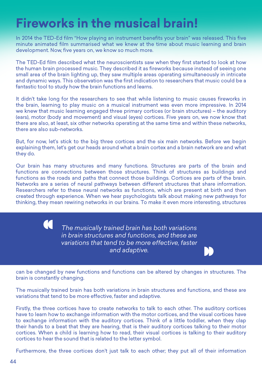 Fireworks in the musical brain! — Bigger Better Brains