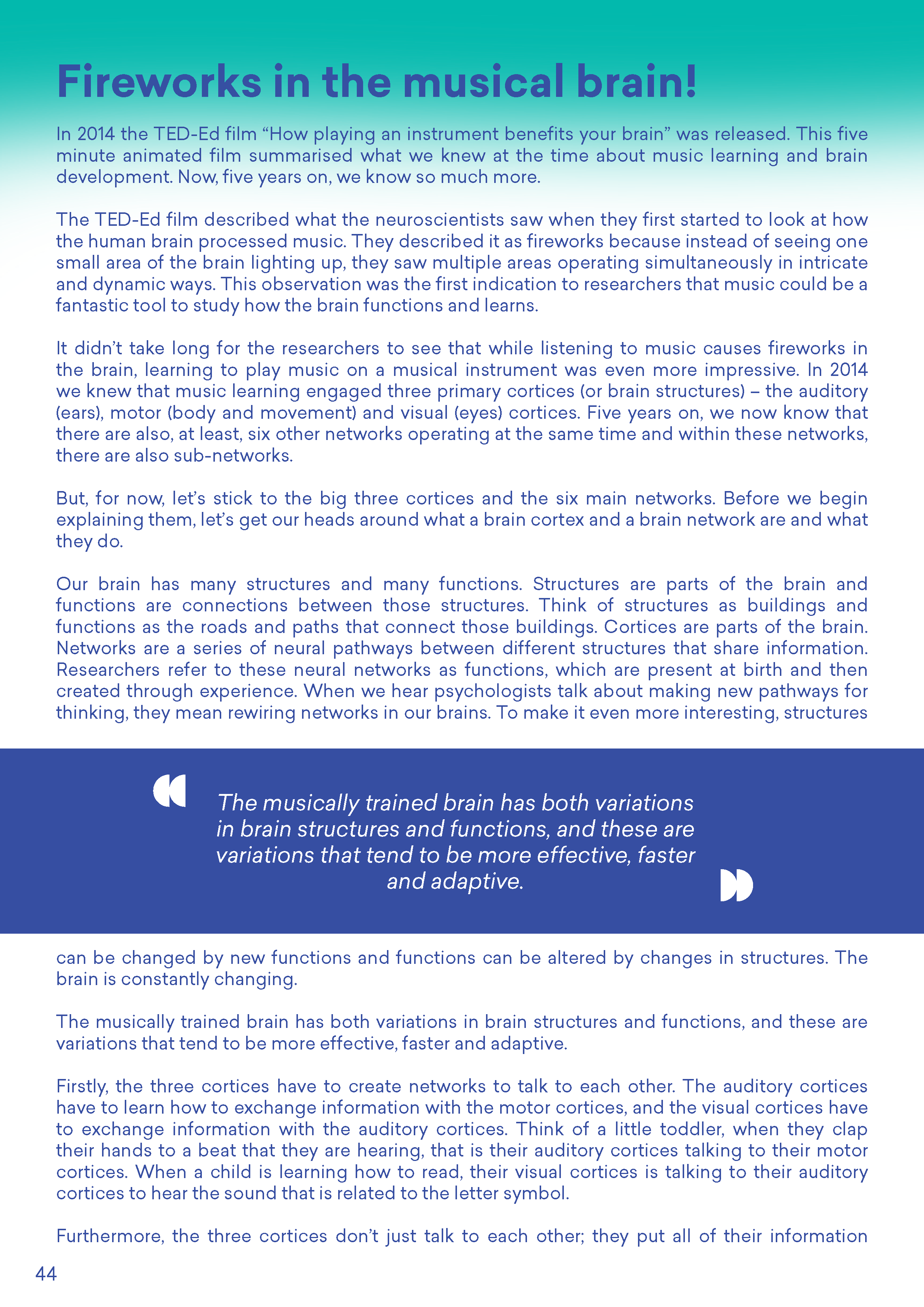 Fireworks in the musical brain! — Bigger Better Brains