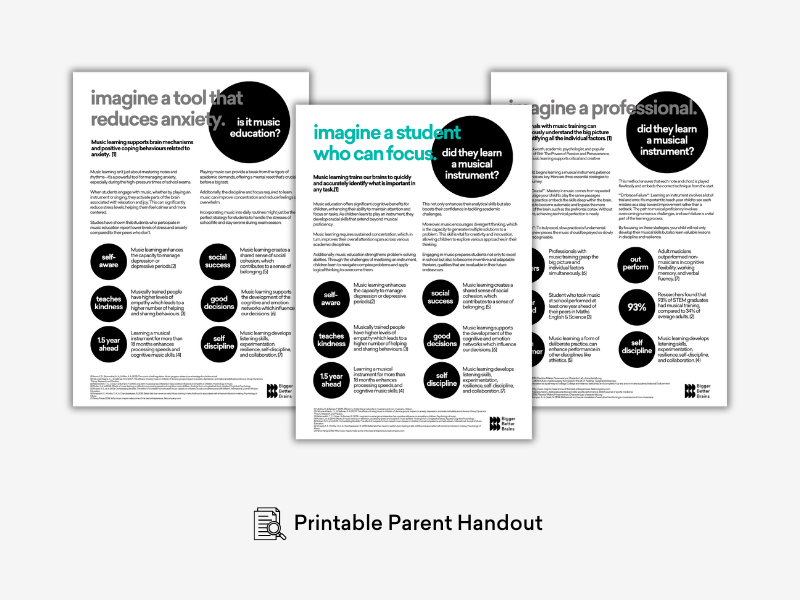 Printable Parent Handouts — Bigger Better Brains