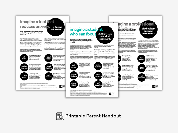 Printable Parent Handouts — Bigger Better Brains