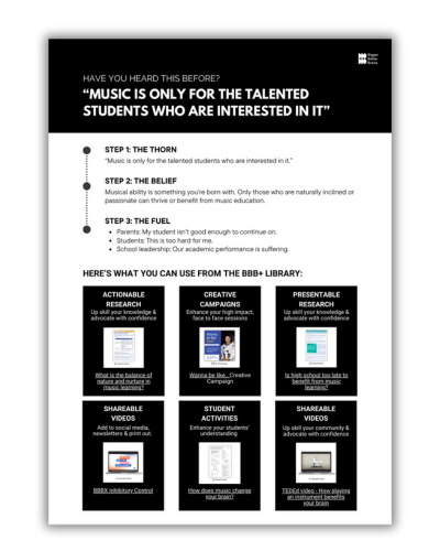 BBB Thorn: “Music is only for the talented students who are interested ...